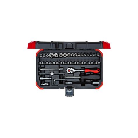 46pc Socket Set 1 4 Gedore Red