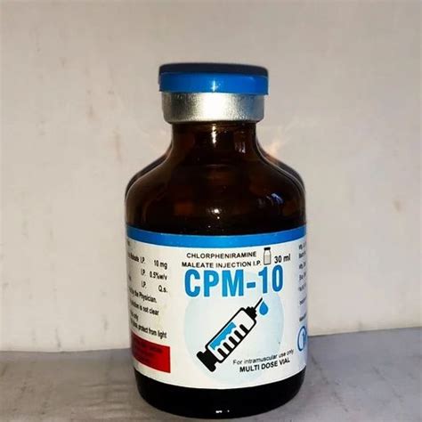 30ml Cpm 10 Injection For Clinic At ₹ 7piece In Indore Id