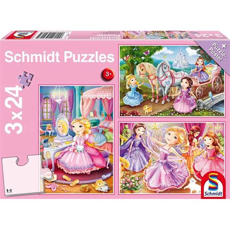 Puzzle 3 X 24 Pièces Princesses