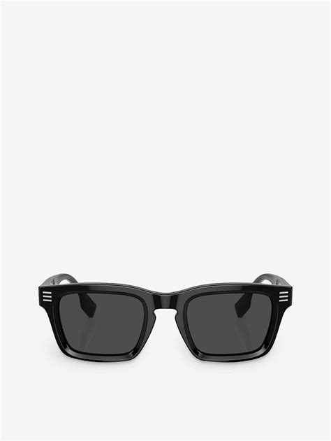 Burberry Be4403 Rectangle Frame Acetate Sunglasses In Black Endource