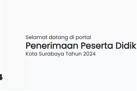 Mau Daftar SD Di Surabaya Ini Dia Jadwal PPDB SD 2024 Dan Jalur