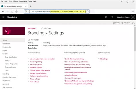 Sharepoint Online How To Find The List Id Guid Sharepoint Diary