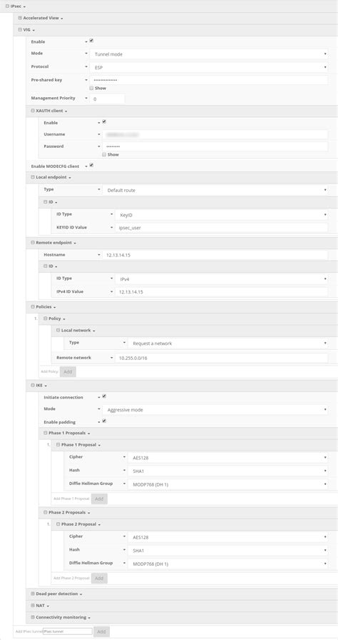 VPN Access With IPsec Tunnels