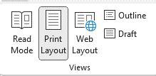 Draft View In Ribbon In Word Avantix Learning