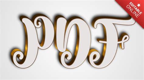 PDF Text Effect Generator