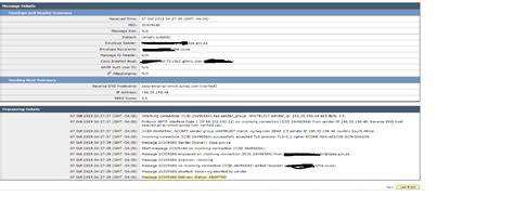 Delivery Status Aborted Cisco Community