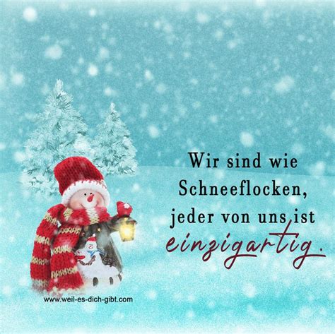 Spruch Einzigartig Schneeflocken Winter Weihnachten Gedichte
