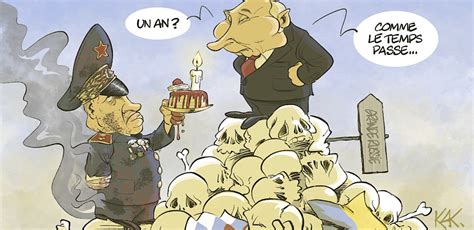 Dessin Premier Anniversaire De La Guerre En Ukraine Lopinion