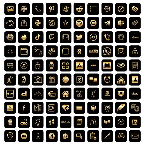 Ios 14 App Icons Pack Ios 14 App Covers Iphone Aesthetic Themes 100