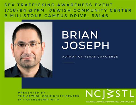 Brian Joseph Sex Trafficking Awareness National Council Of Jewish Women St Louis