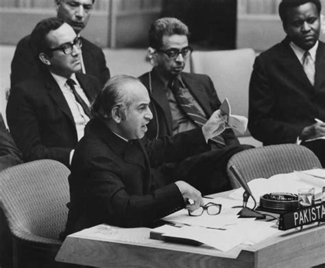 Foreign Minister Of Pakistan Zulfikar Ali Bhutto Addressing The United