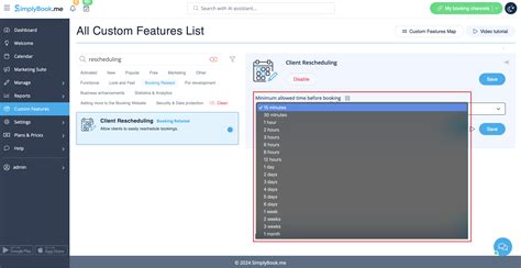 client rescheduling custom feature client rescheduling using
