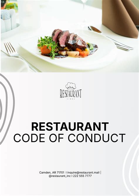 Free Code Of Conduct Templates To Edit Online
