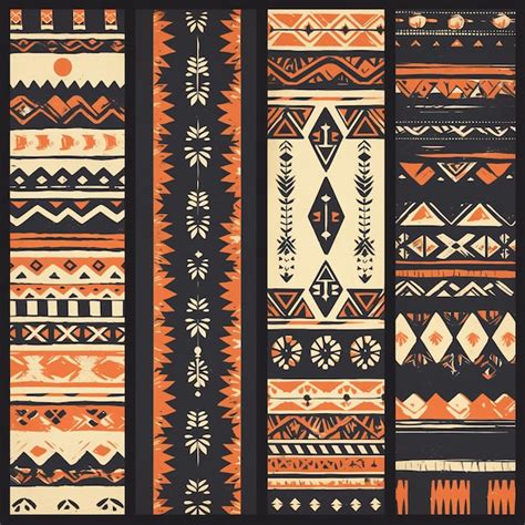 Filipino Tboli Patterns With Tribal Motifs Premium Ai Generated Vector