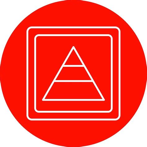 Pyramid Line Circle Color Icon 38711450 Vector Art At Vecteezy