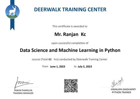Er Ranjan Kc On Linkedin I Successfully Completed A 60 Hour Python