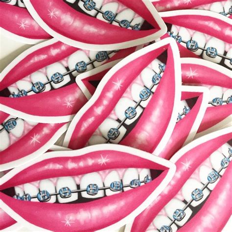 Brace Face Sticker Etsy Brace Face Face Stickers Vinyl Sticker
