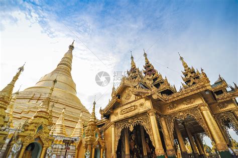 缅甸仰光帕塔塔天空假期宗教旅游宝塔情调冥想建筑学遗产旅行高清图片下载 正版图片322227731 摄图网