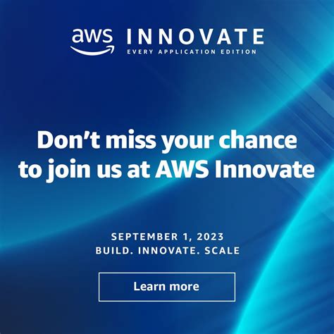 Amazon Web Services Aws On Linkedin Aws Innovate Every Application