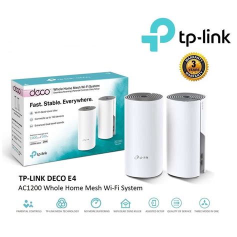 MESH WI FI เครอขายไวไฟ TP LINK DECO E PACK AC Whole Home Mesh Wi Fi System Shopee