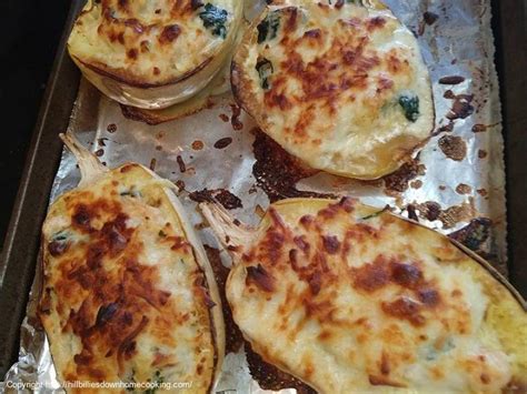 Cheesy Garlic Parmesan Spinach Spaghetti Squash