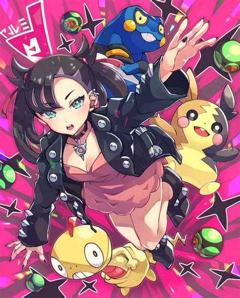 Marnie Morpeko Morpeko Croagunk And Scraggy Pokemon And 1 More