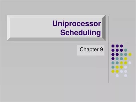 Ppt Uniprocessor Scheduling Powerpoint Presentation Free Download Id6528392