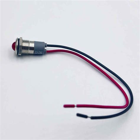 12mm 220v Red Light Spherical Shape Metal Indicator Lamp Roboticsdna