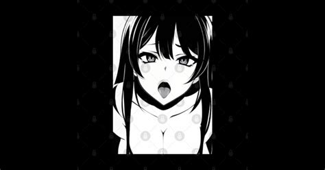 Kawaii Anime Girl Ahegao Expression Lewd Sticker Teepublic