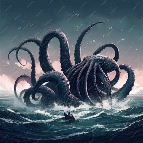 Premium Photo Sea Monster Cthulhu Mythology