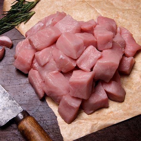 Diced Pork 500g Stilton Butchers Nationwide Delivery