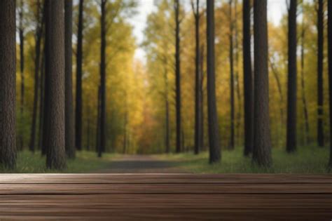 A Car Driving Down A Road With Trees In The Background Premium Ai