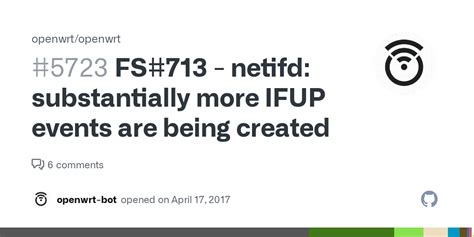 Fs713 Netifd Substantially More Ifup Events Are Being Created