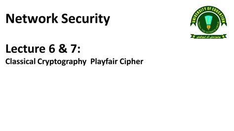 Solution Classical Cryptography And Playfair Cipher With Examples