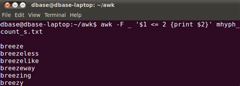 Grant Trebbin Sorting A Word List By Syllable With Awk