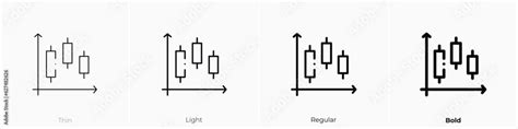 box plot icon thin light regular and bold style design isolated on