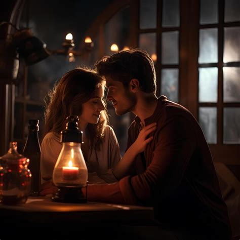 Premium Ai Image Romantic Portrait With Couple