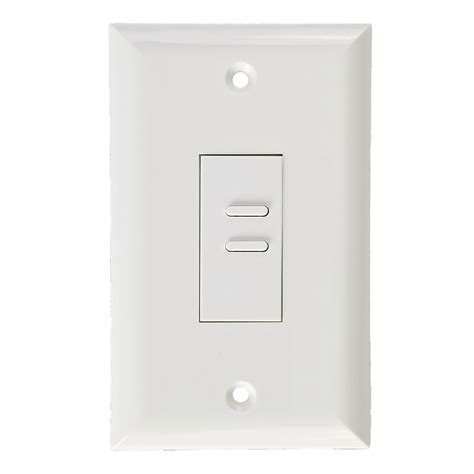 Eclipse Series Button White Wall Switch Touch Plate Lighting Controls