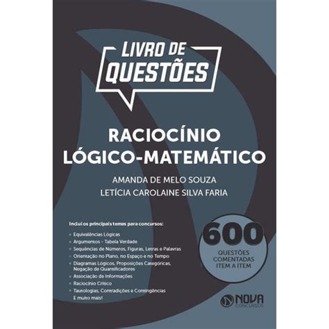 Livro Questões Comentadas Raciocínio Lógico Matemático em Promoção na Americanas