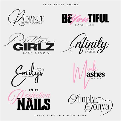 Text Based Logos Logo For Nail Business Name Business Nail