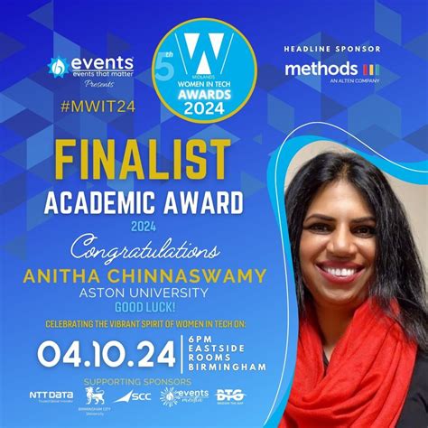 Anitha Chinnaswamy Of Aston University Centre For Cyber Security