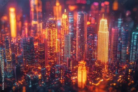 Dynamic 3d Visualization Of A Diverse Investment Portfolio With