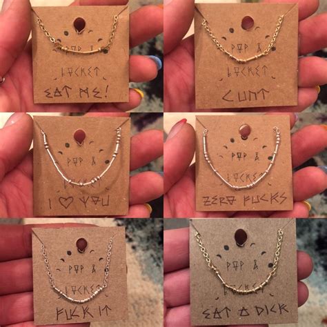 Morse Code Necklace In Sterling Silver Or Gold Fill Nsfw Etsy