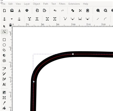 How Can I Straighten Up The Line Between Two Nodes In Inkscape
