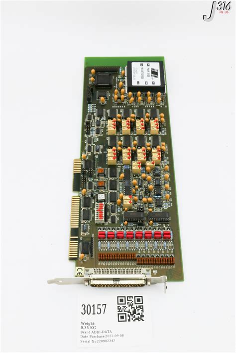 30157 ADDI DATA PCB ANALOG I O CARD PWR5105 PA311 J316Gallery