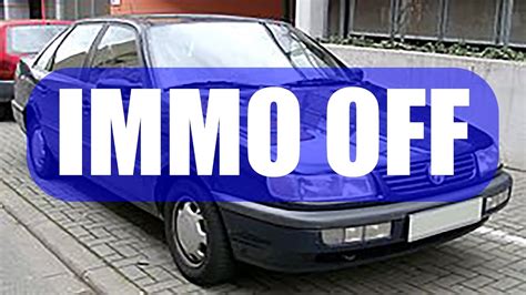 как самому отключить иммобилайзер в volkswagen passat b4 youtube