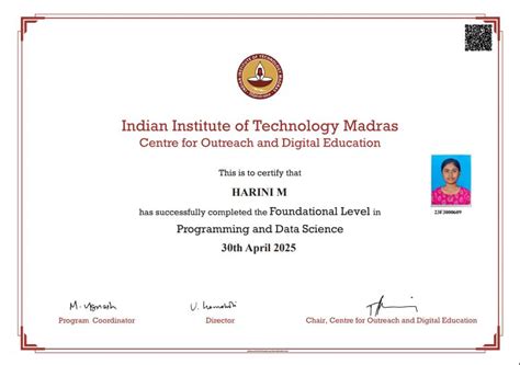 Iitmadras Bsindatascience Foundationlevel Datascience