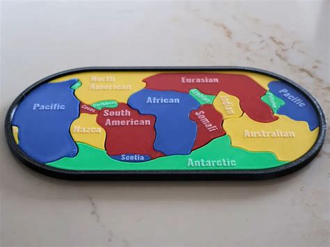 Earths Tectonic Plates Puzzle By Tyler44 Makerworld Download Free 3d