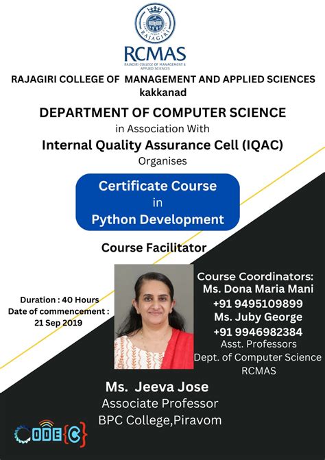 Certificate Course In Python Development