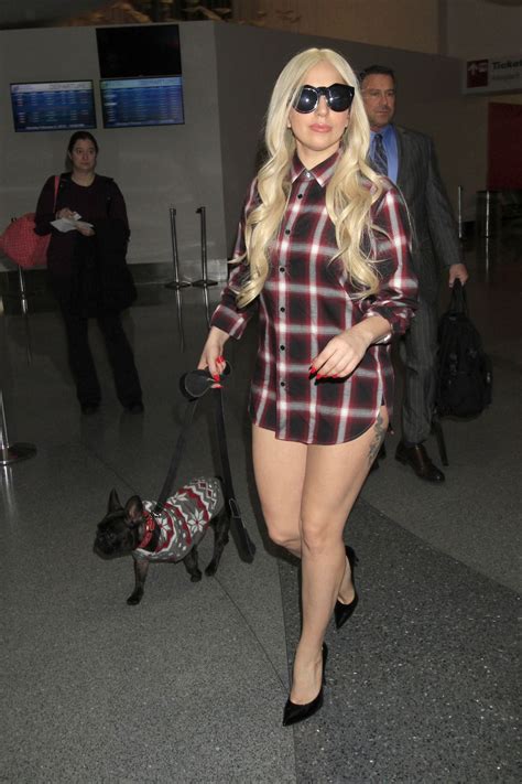 Lady Gaga At Lax Airport February 2015 • Celebmafia